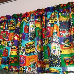 Classroom Valance Teacher Gift Idea Red Blue Green Yellow - Etsy