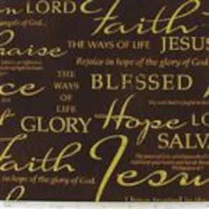 Faith Hope Valance for Sunday School Classroom Jesus Christian Brown ...