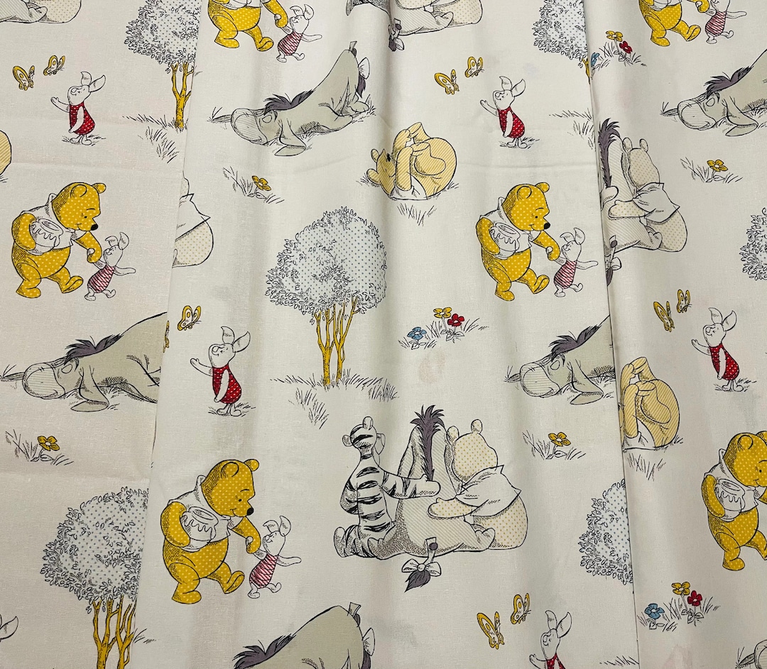 Nursery Winnie Pooh Togetherish Set of 2 Panelswinnie the Pooh Curtains ...