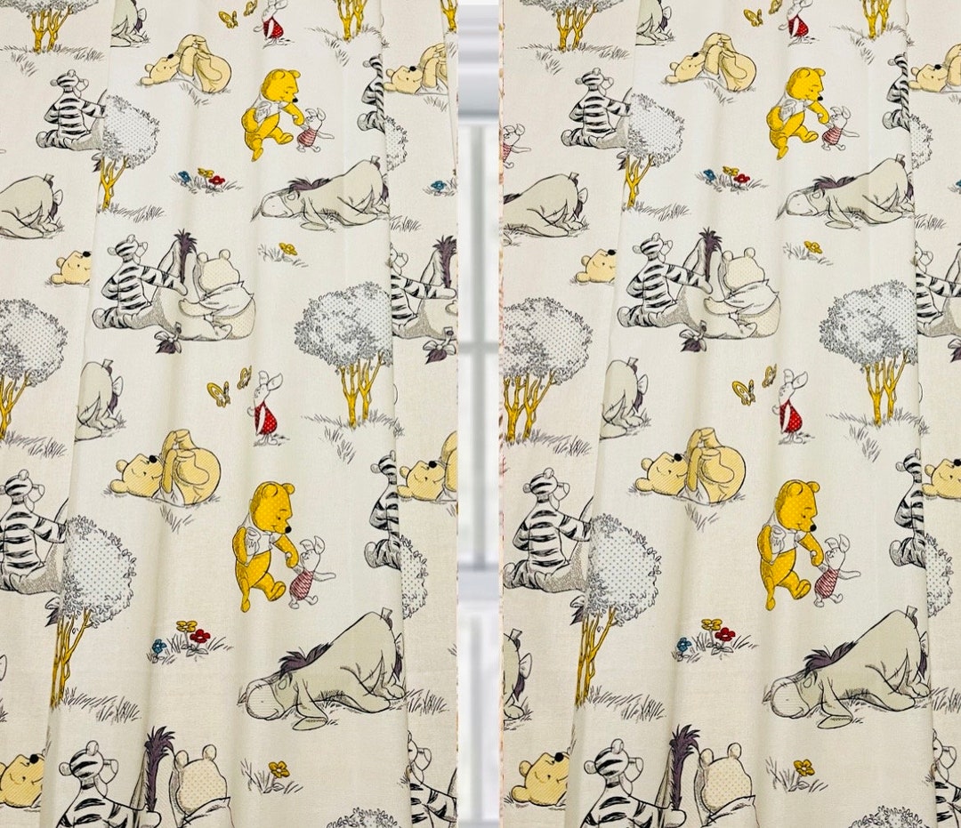 Gift for New Mom for Nursery Curtains Tiebacks Winnie Pooh Togetherish ...