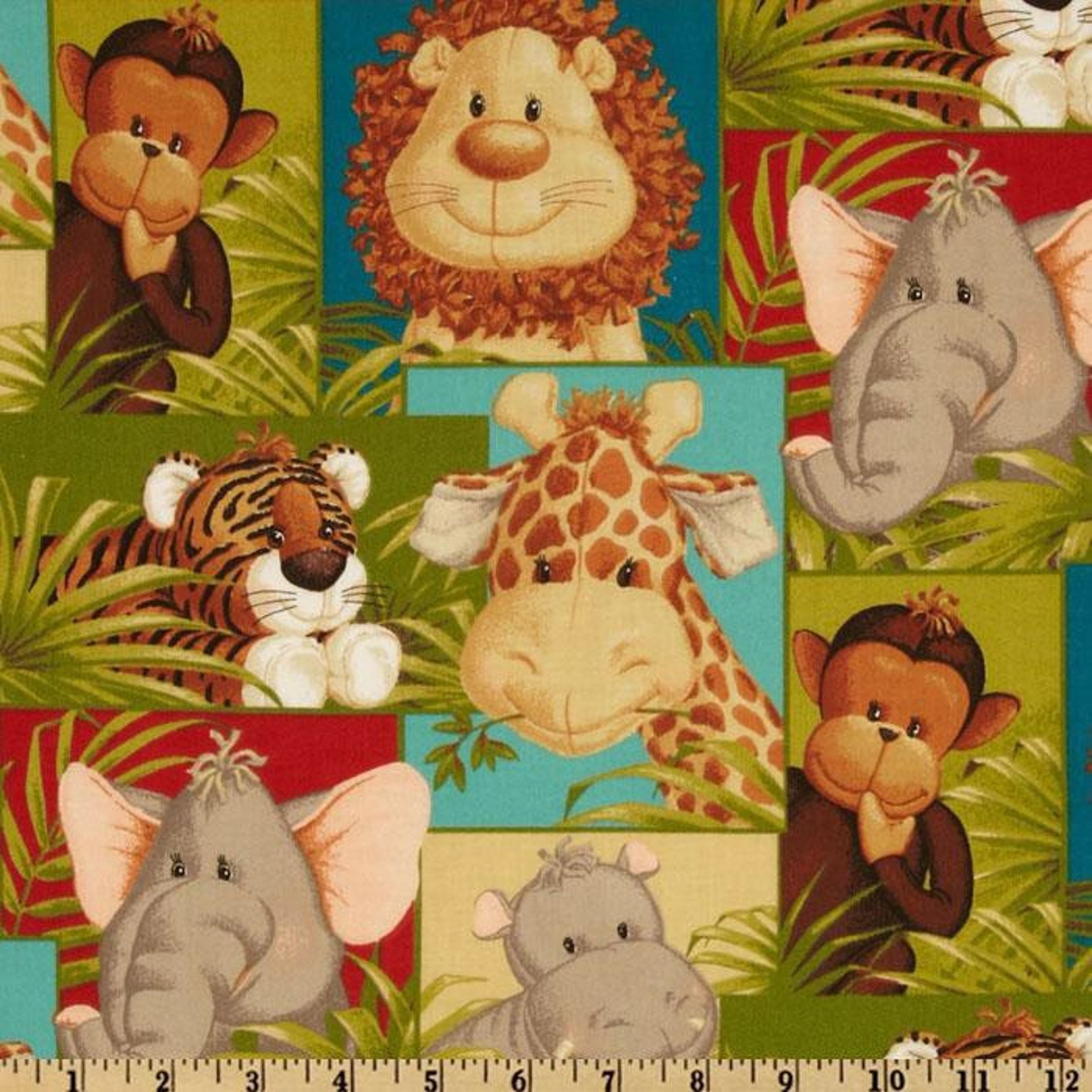 Jungle Babies Nursery Valance Monkey Elephant Valance - Etsy