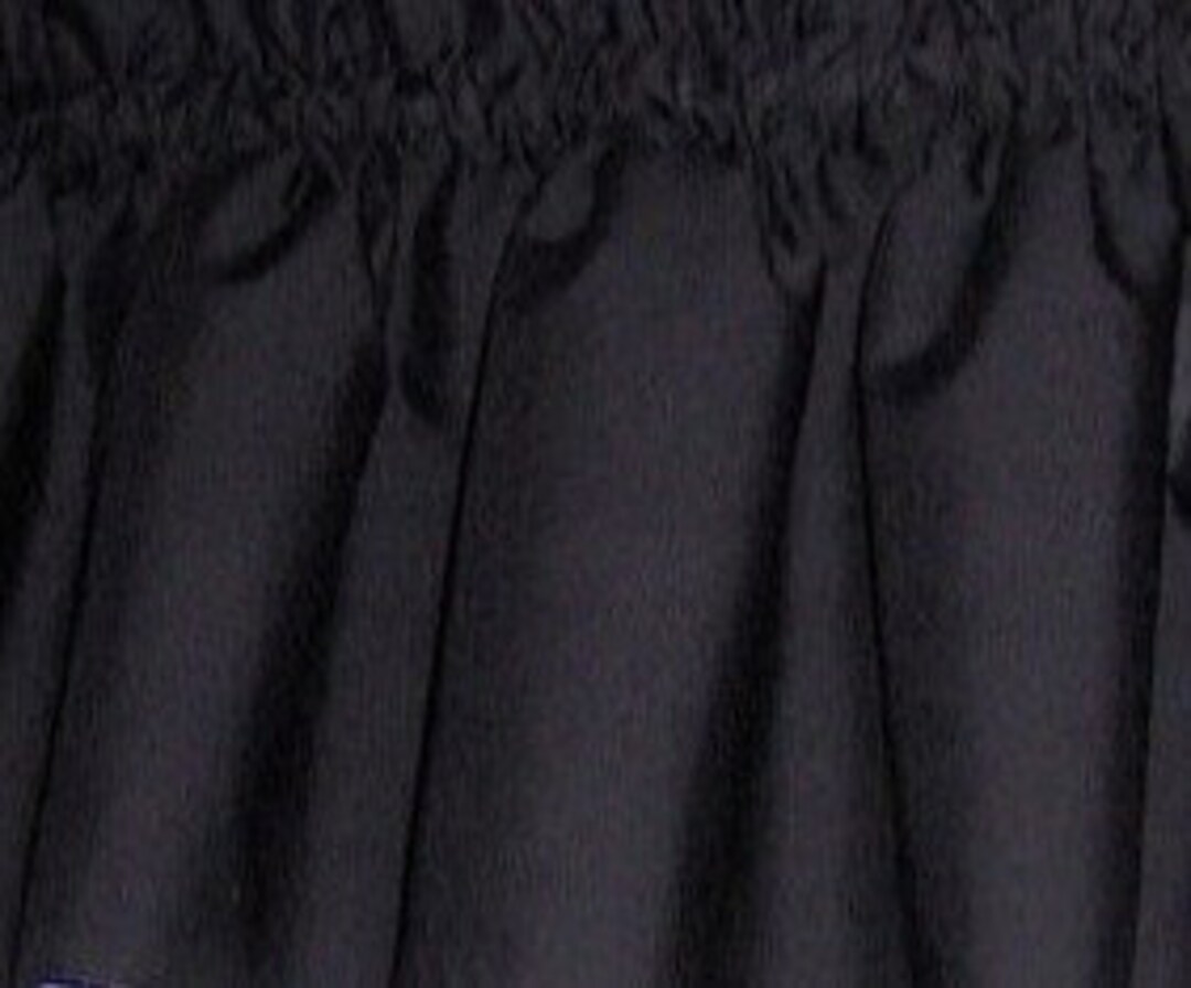 Solid Black Window Curtain Valance Valances Home Made From Cotton ...