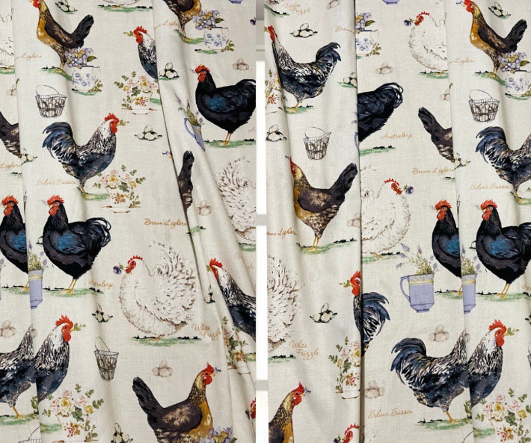 Rooster Farmhouse Set of 2 Panels2 Panels Chickens Eggs Free Range Farm ...