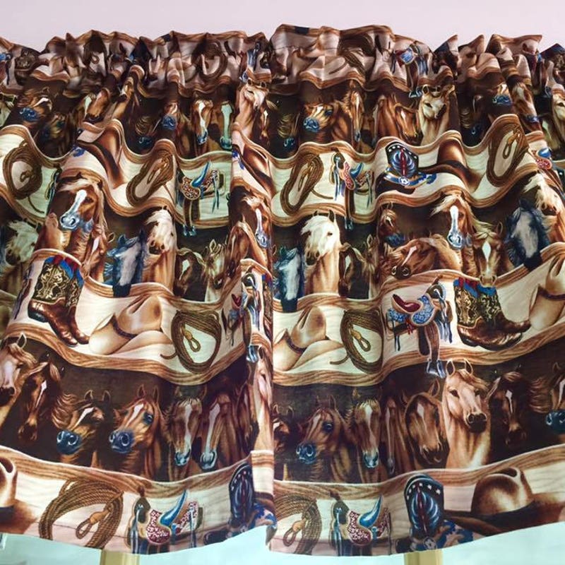 Horse Valance - Etsy