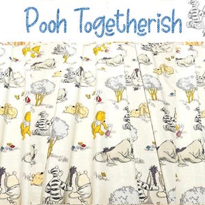 Nursery Curtain Pooh Togetherish Panels Winnie the Pooh Curtains With ...