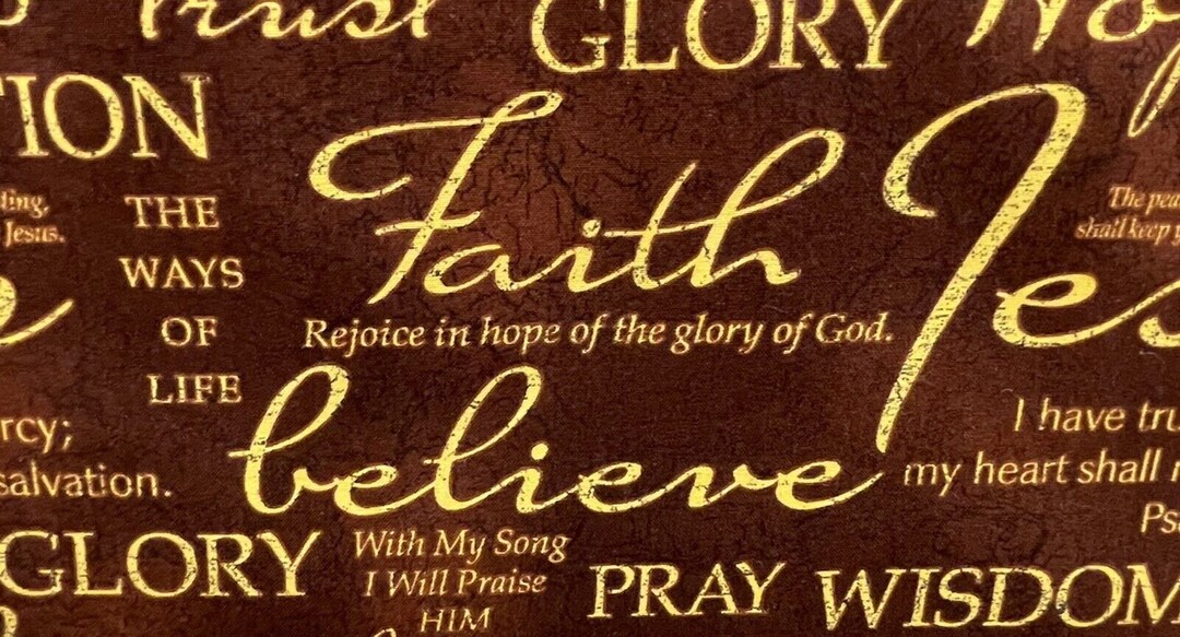 Faith Hope Window Curtain Valance 43"w X 14"l Jesus Blessed Christian ...