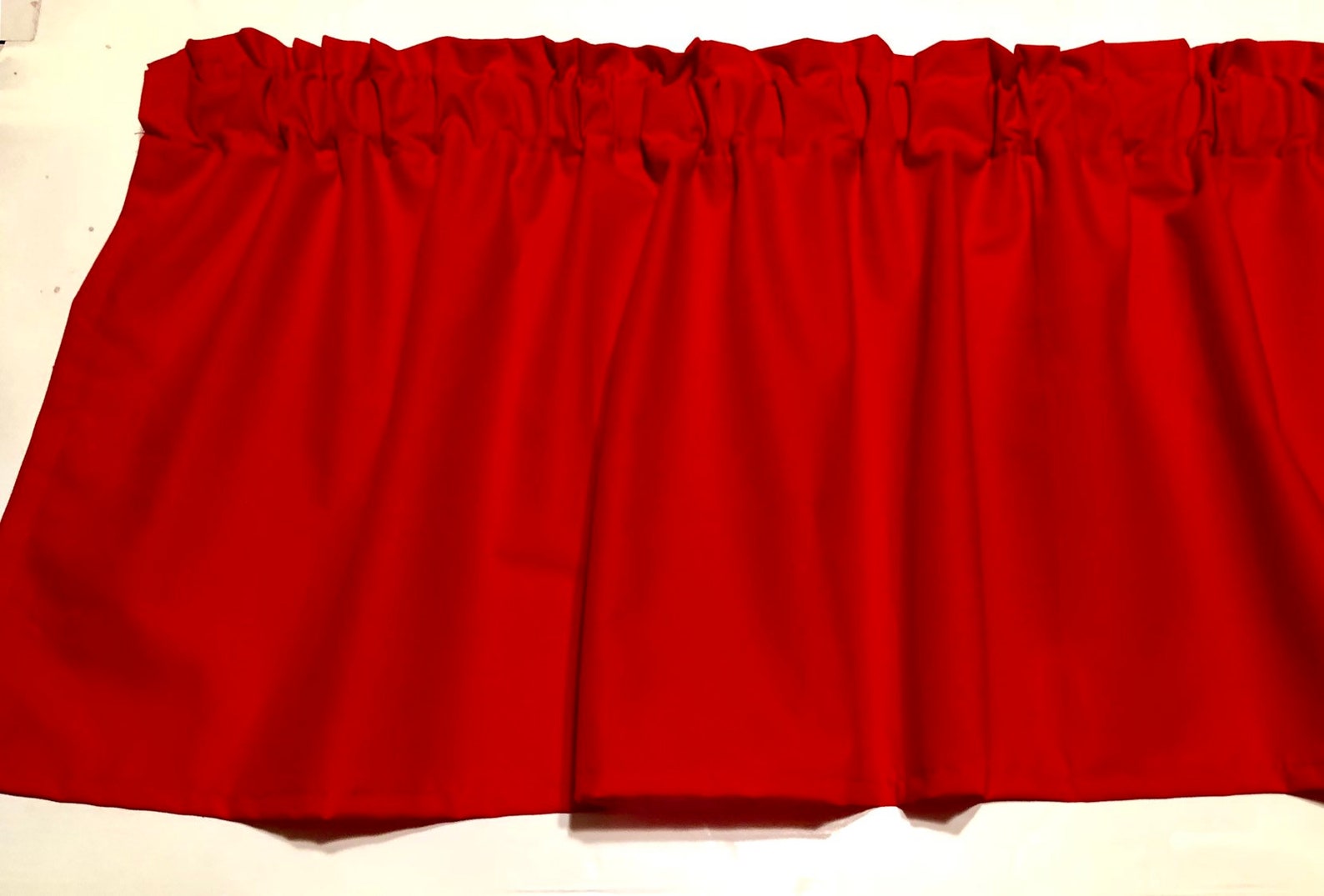 Solid Red Valance Red Lover Cherry Red Window Curtain - Etsy