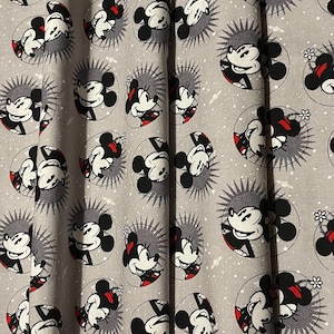 Mickey Mouse Circles Curtain Tiers: Set of 2 Panels With Tiebacks - Etsy