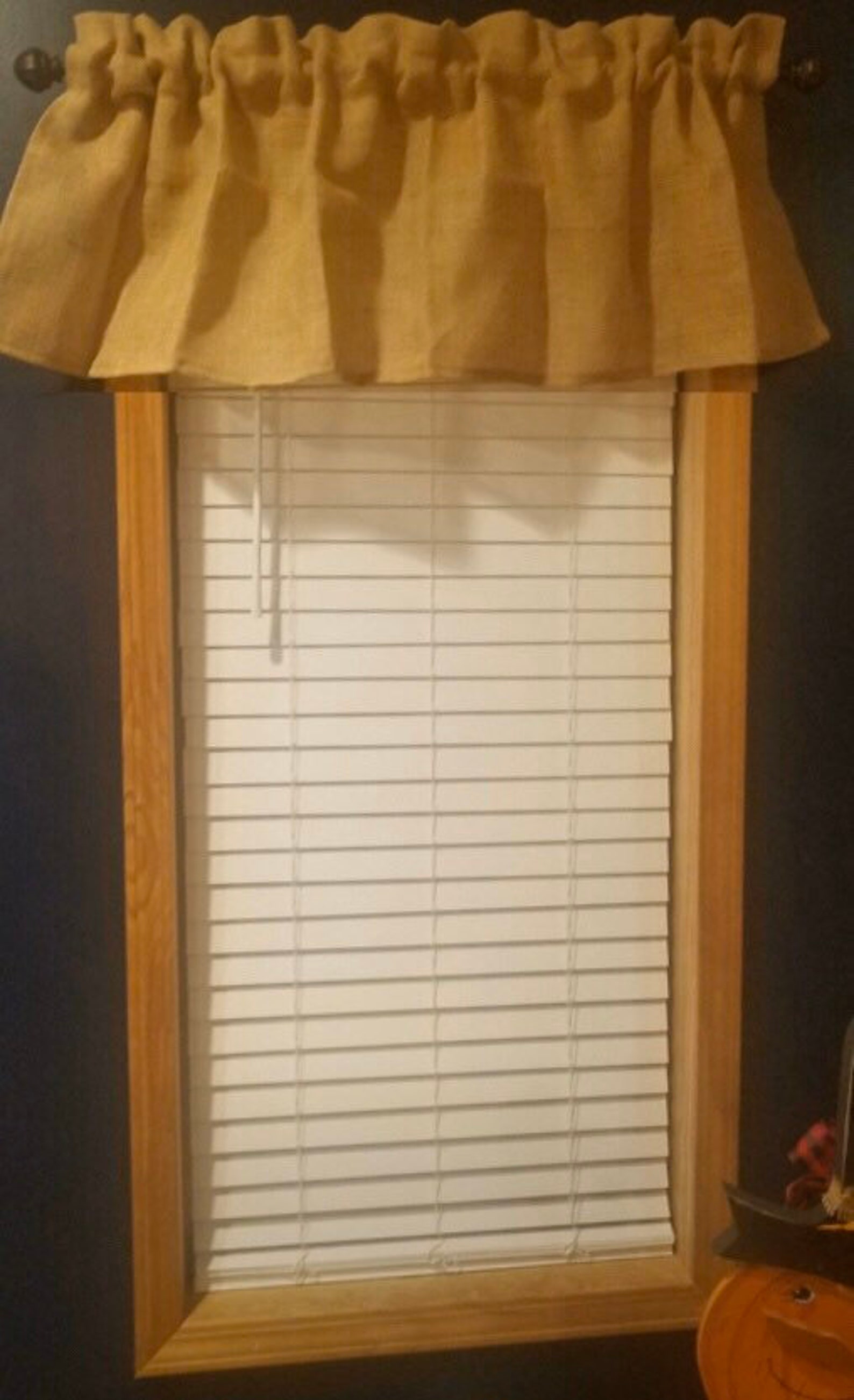 Farmhouse Valance Primitive Window Treatment 52w X | Etsy