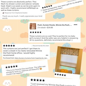 Nursery Curtain Pooh Togetherish Panels Winnie the Pooh Curtains With ...