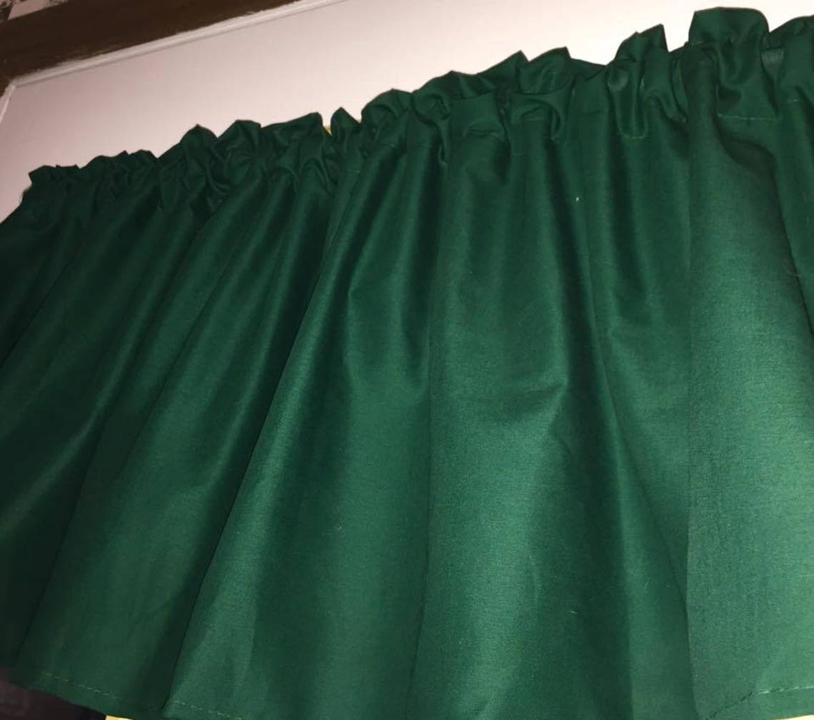 Hunter Green Curtain Valance Some Custom Made Valances | Etsy