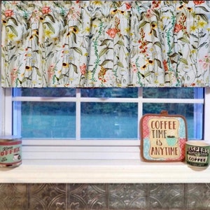 Cottage Valance Wildflower Wild Flowers Farmhouse Decor Country Style ...