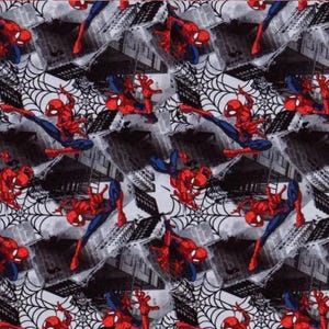 Spider-man Table Runner: Black & Gray Cotton Party Decoration - Etsy