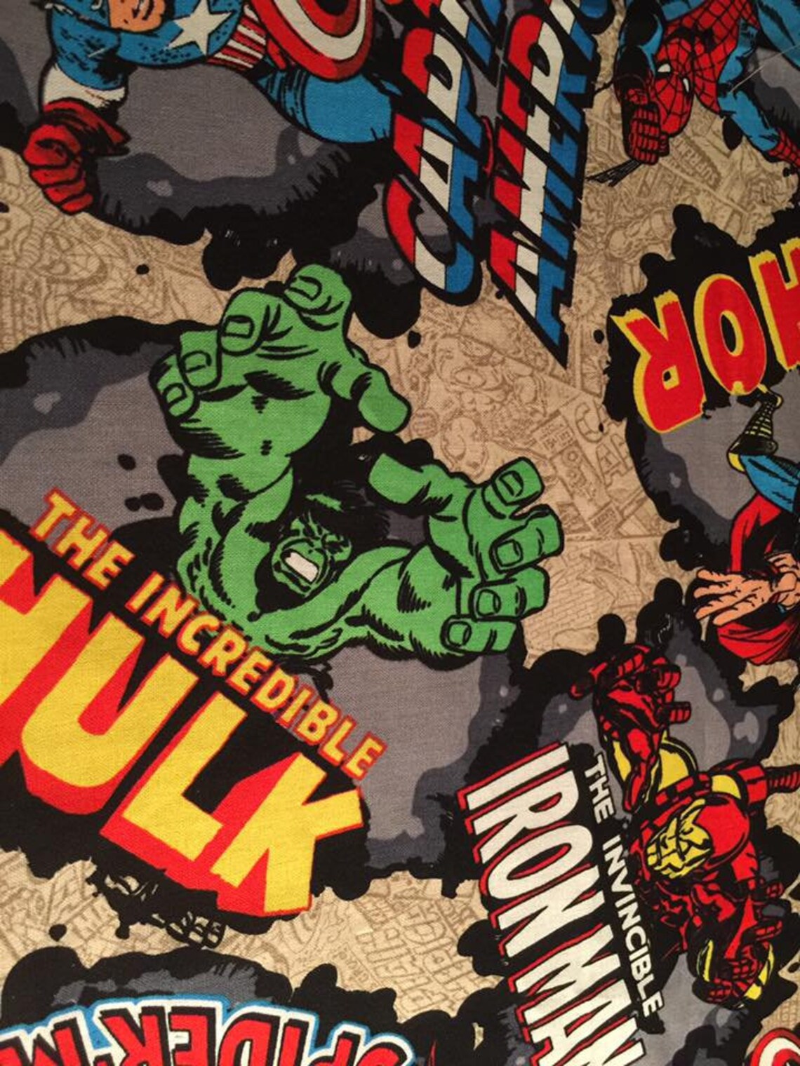 Superhero Window Curtain Valance Hulk Spiderman Ironman Custom | Etsy