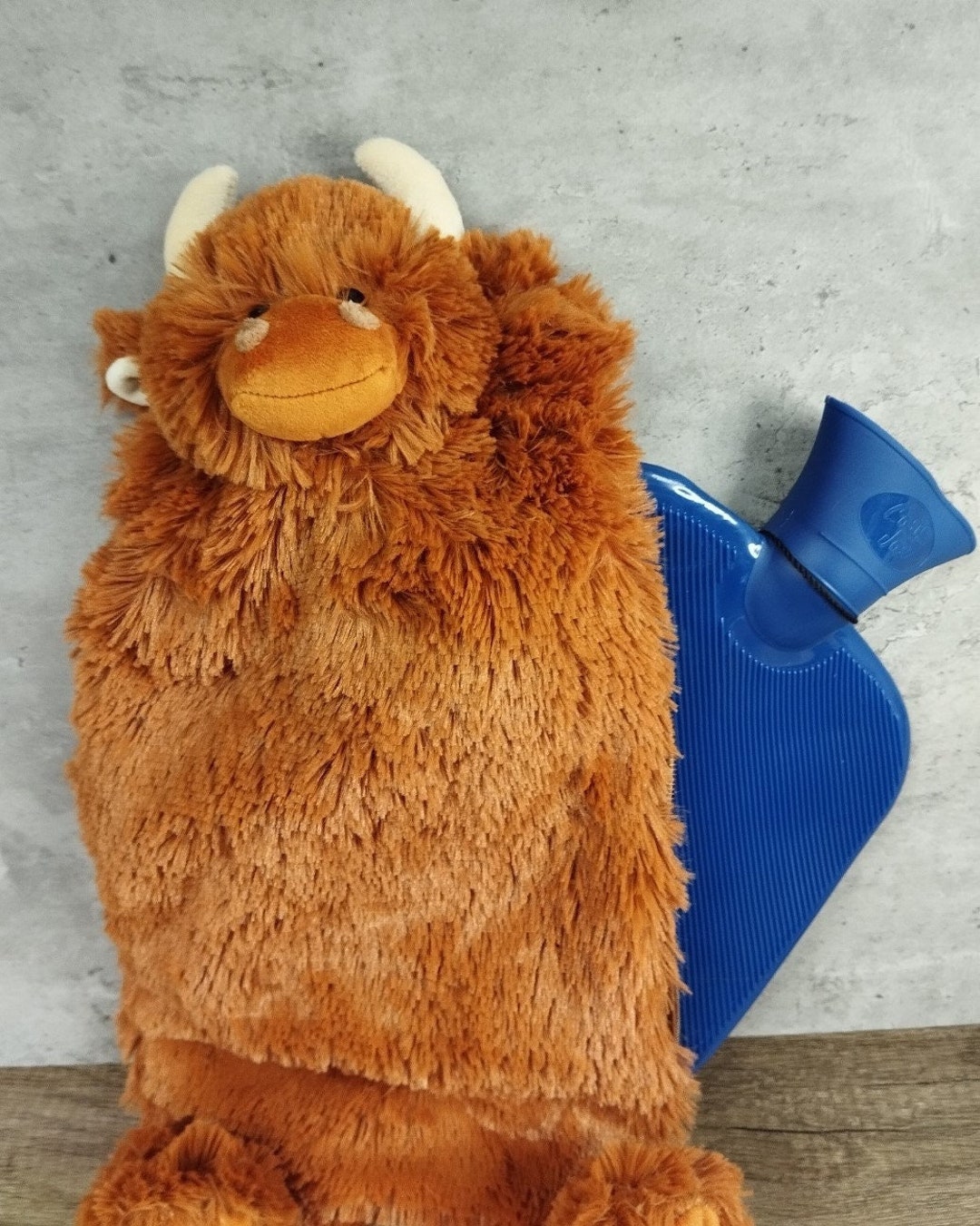 Brown Highland Cow Hot Water Bottle Cover - Etsy