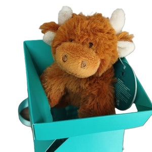 Cuddly Highland Cow Soft Toy, Color Brown, Sizes From Mini to Large - Etsy