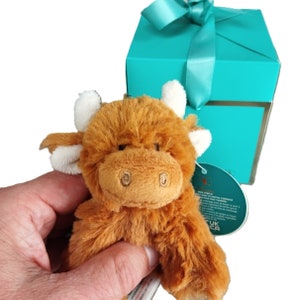Cuddly Highland Cow Soft Toy, Color Brown, Sizes From Mini to Large - Etsy