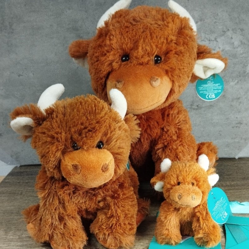 Highland Cow Teddy - Etsy UK