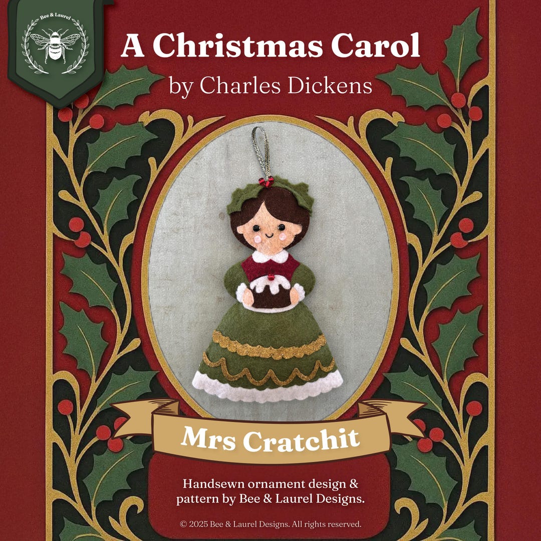 A Christmas Carol Felt Ornament Designs: Mrs Cratchit - Etsy
