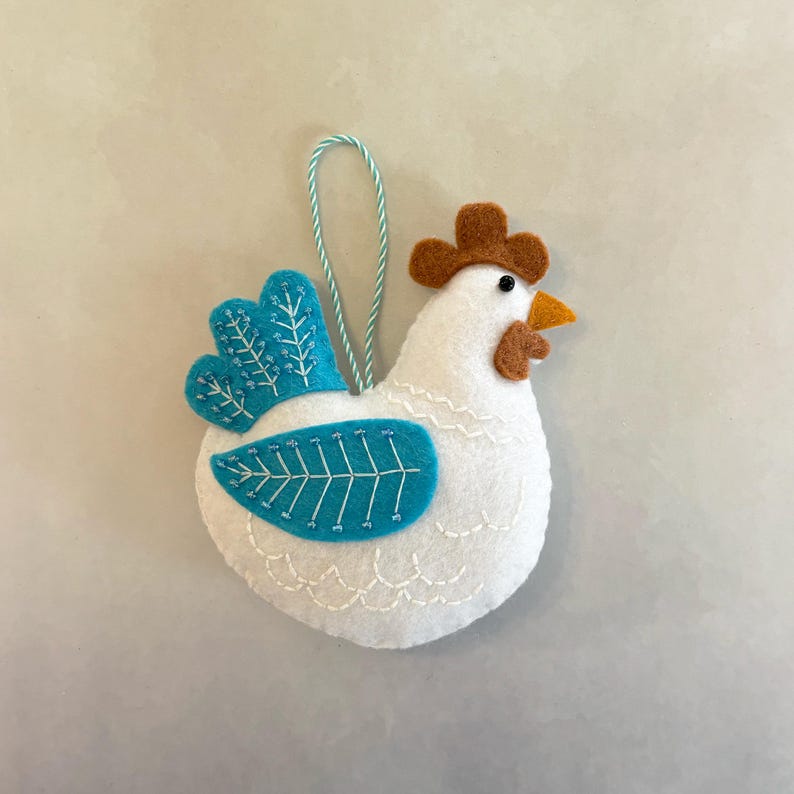 12 Days of Christmas Felt Ornament Designs: French Hens - Etsy