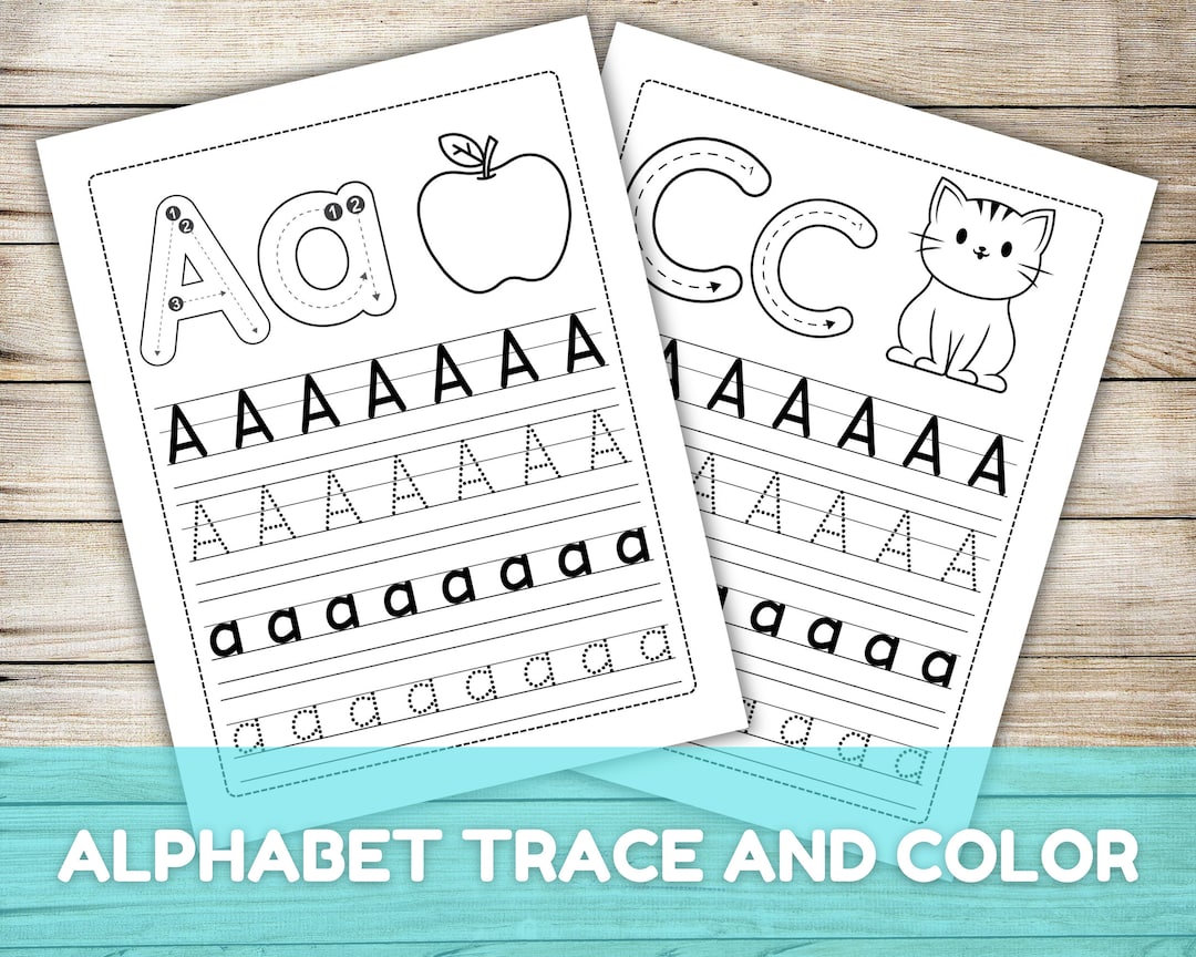 26 Alphabet Tracing Worksheets Coloring Worksheet Preschool Handwriting ...