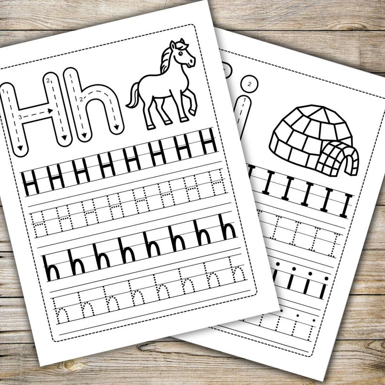 26 Alphabet Tracing Worksheets Coloring Worksheet Preschool Handwriting ...