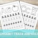 26 Alphabet Tracing Worksheets Coloring Worksheet Preschool Handwriting ...
