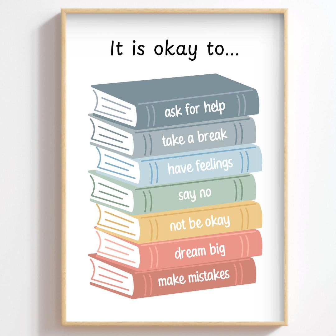 It's Okay to Not Be Okay Poster, Therapy Office Decor (digital Download ...