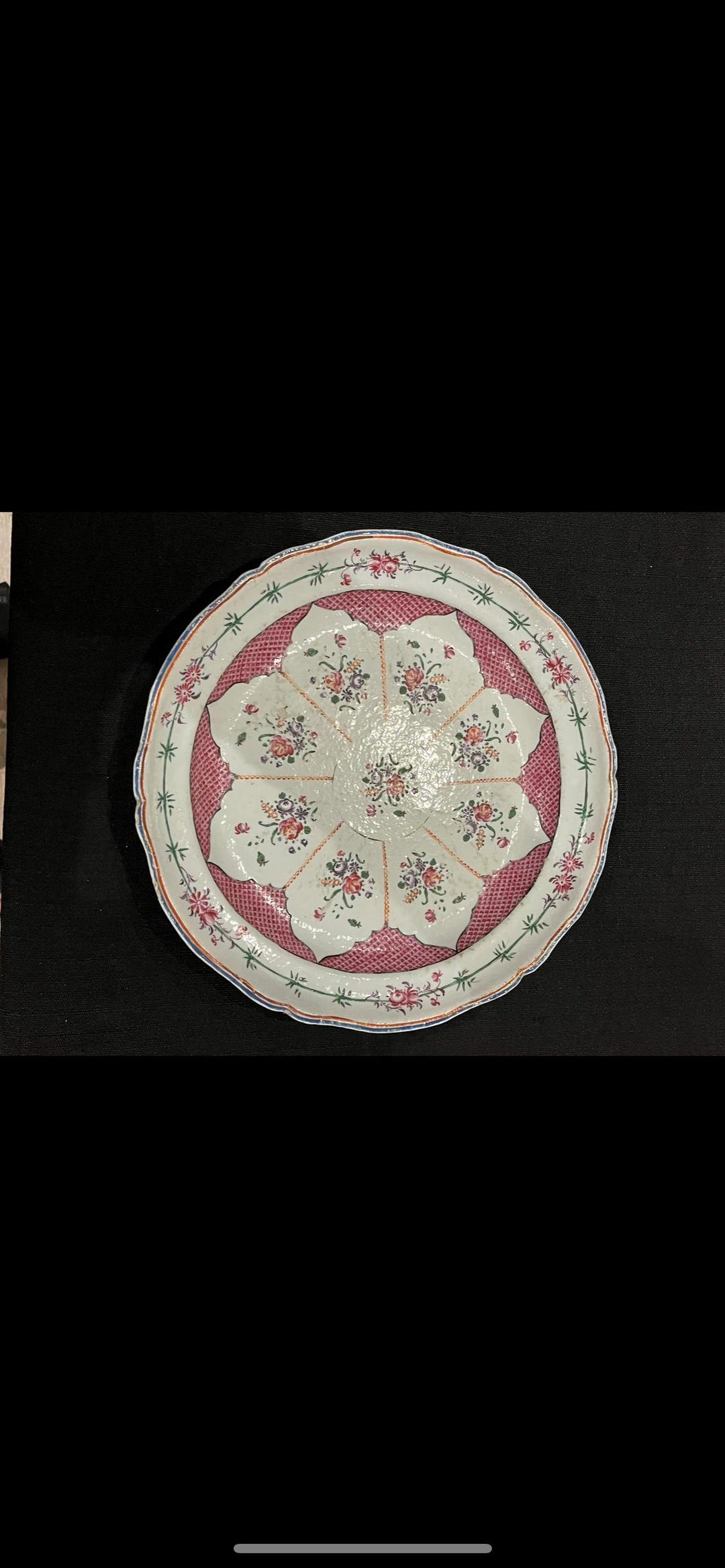 Antique and Big Chinese Ching Daynsty Plate (qinglong a Period) in Good ...
