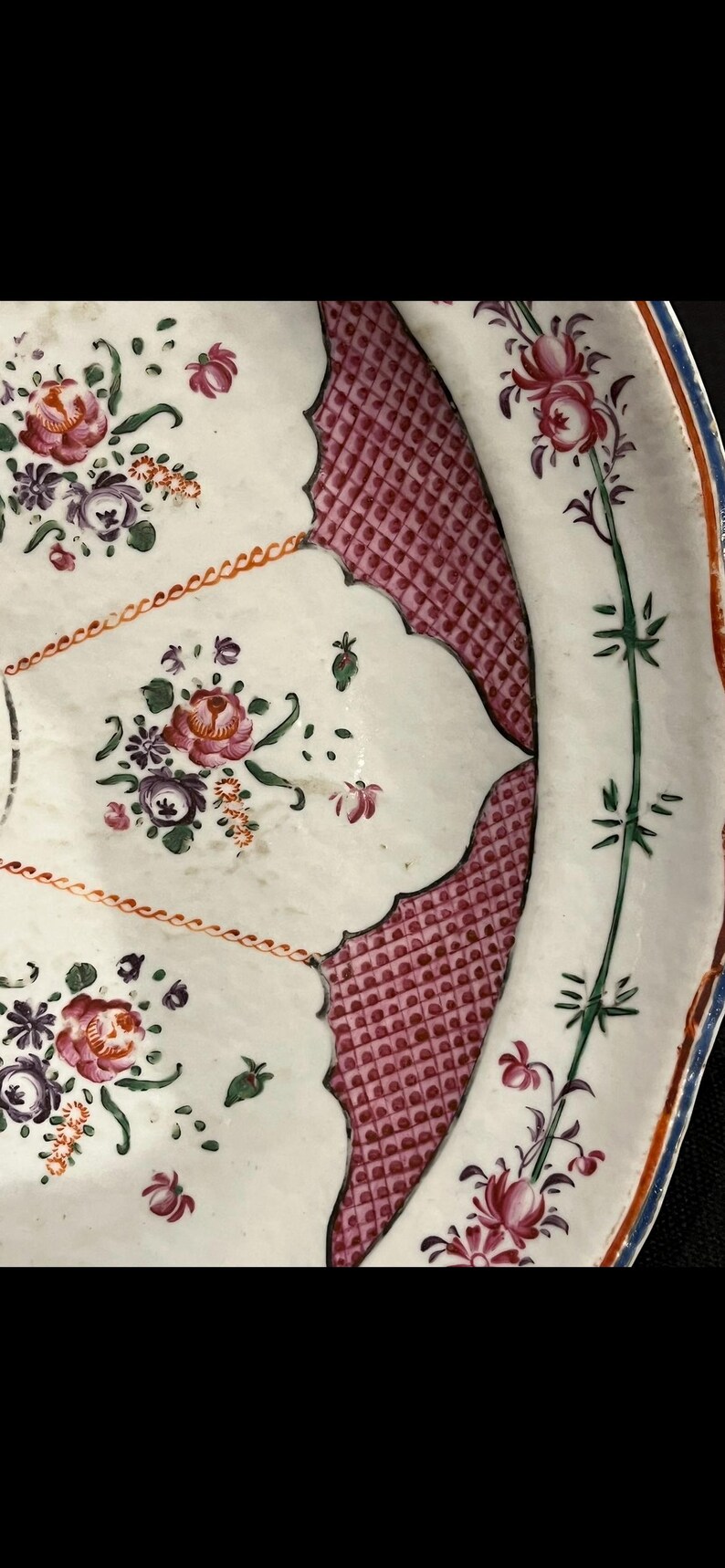 Antique and Big Chinese Ching Daynsty Plate (qinglong a Period) in Good ...