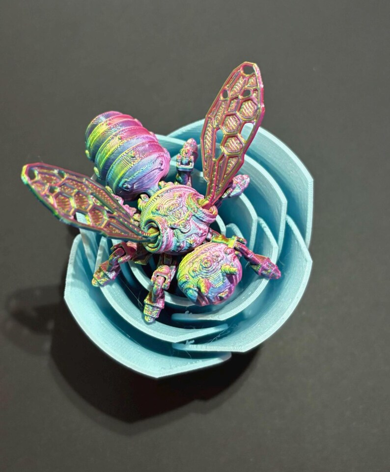 Articulated 3D Printed Cyber Bee - Etsy
