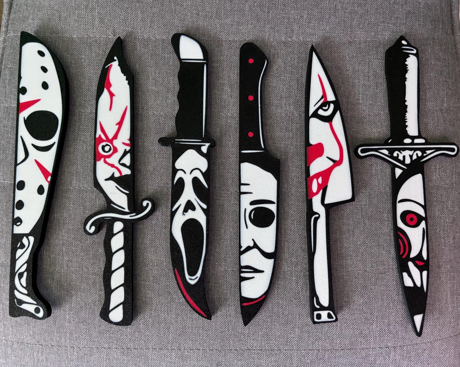 3D Printed Horror Movie Halloween Knife Set - Etsy