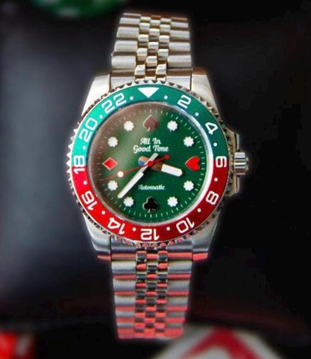 The Watermelon Poker Watch - Etsy