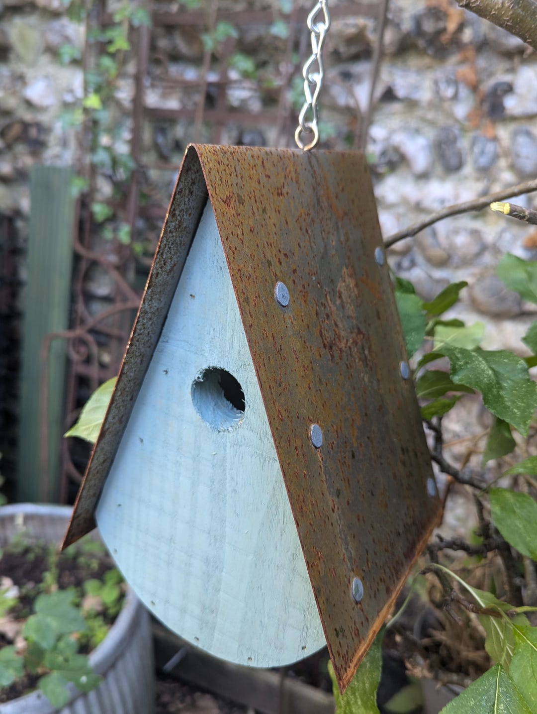 Handcrafted Wooden Birdhouse , Bird Box, Nesting Box, Birdhouse With ...