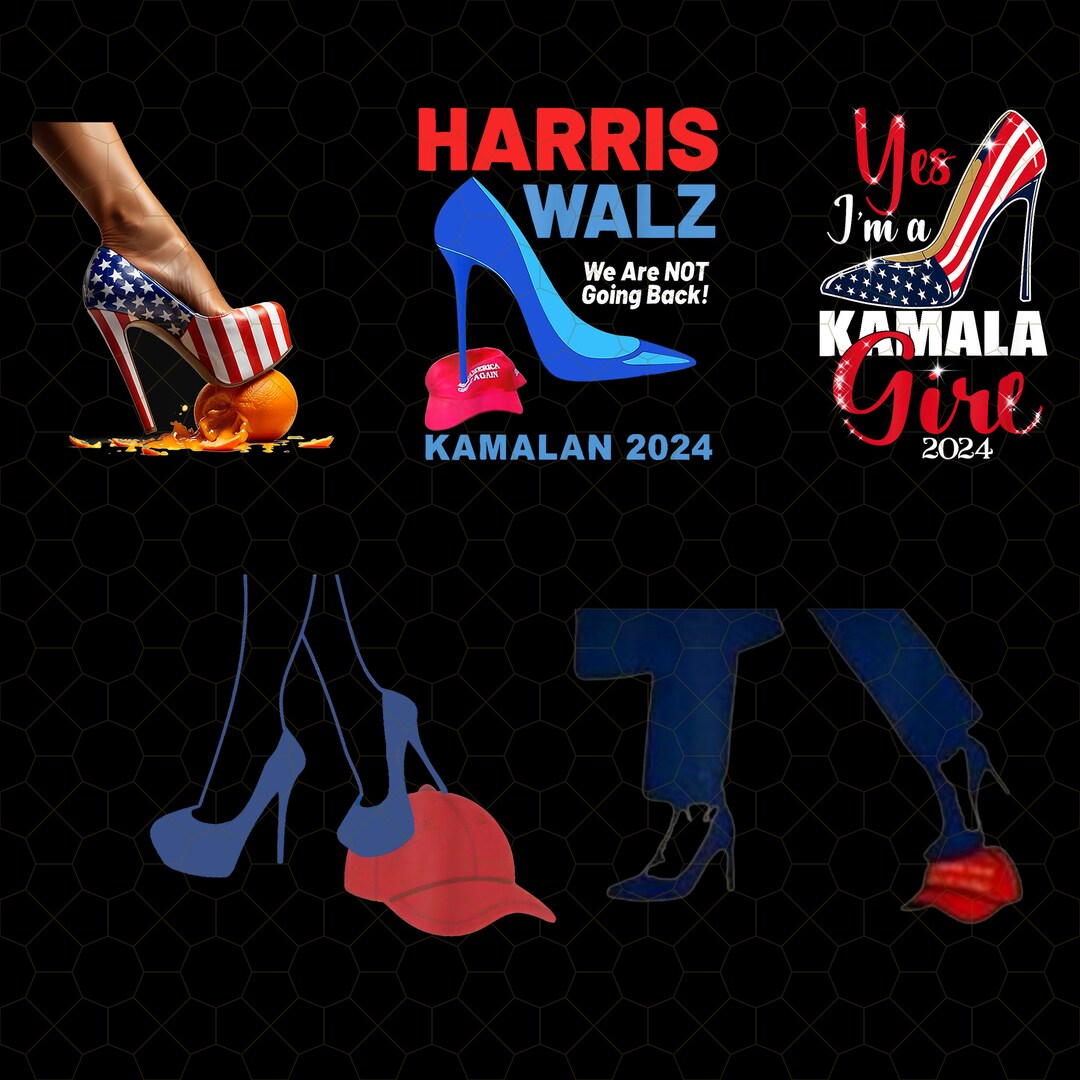 Shoes Kamala Harris Png, Harris Walz Campaign Png Bundle, Heels ...