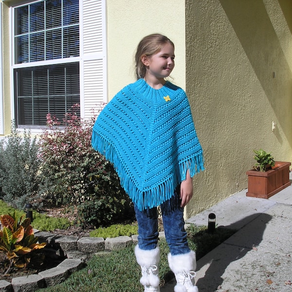 Girls Poncho - Etsy
