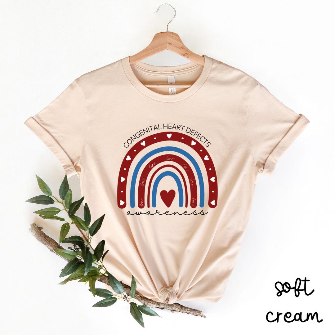 CHD Awareness Crewneck Shirt, Congenital Heart Defects Awareness Shirt ...