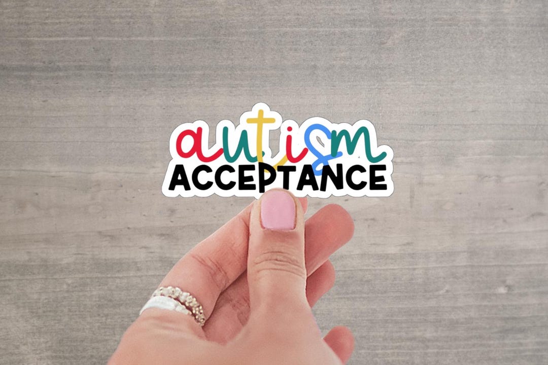 Autism Acceptance Sticker, Autism Awareness Decal, Neurodiversity ...
