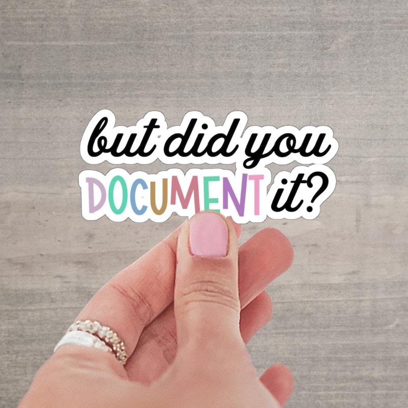 But Did You Document It - Etsy