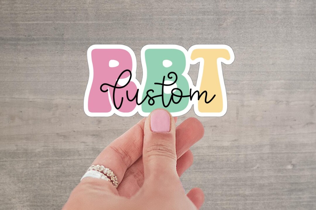 RBT Custom Name Sticker, Personalized Behavior Technician Gift ...