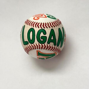 Customized Hand-painted Baseball - Etsy