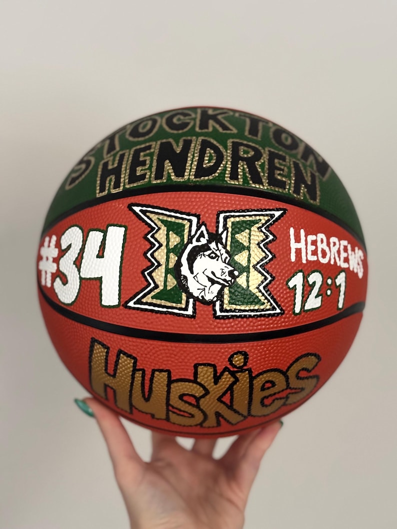 Painted Basketball - Etsy