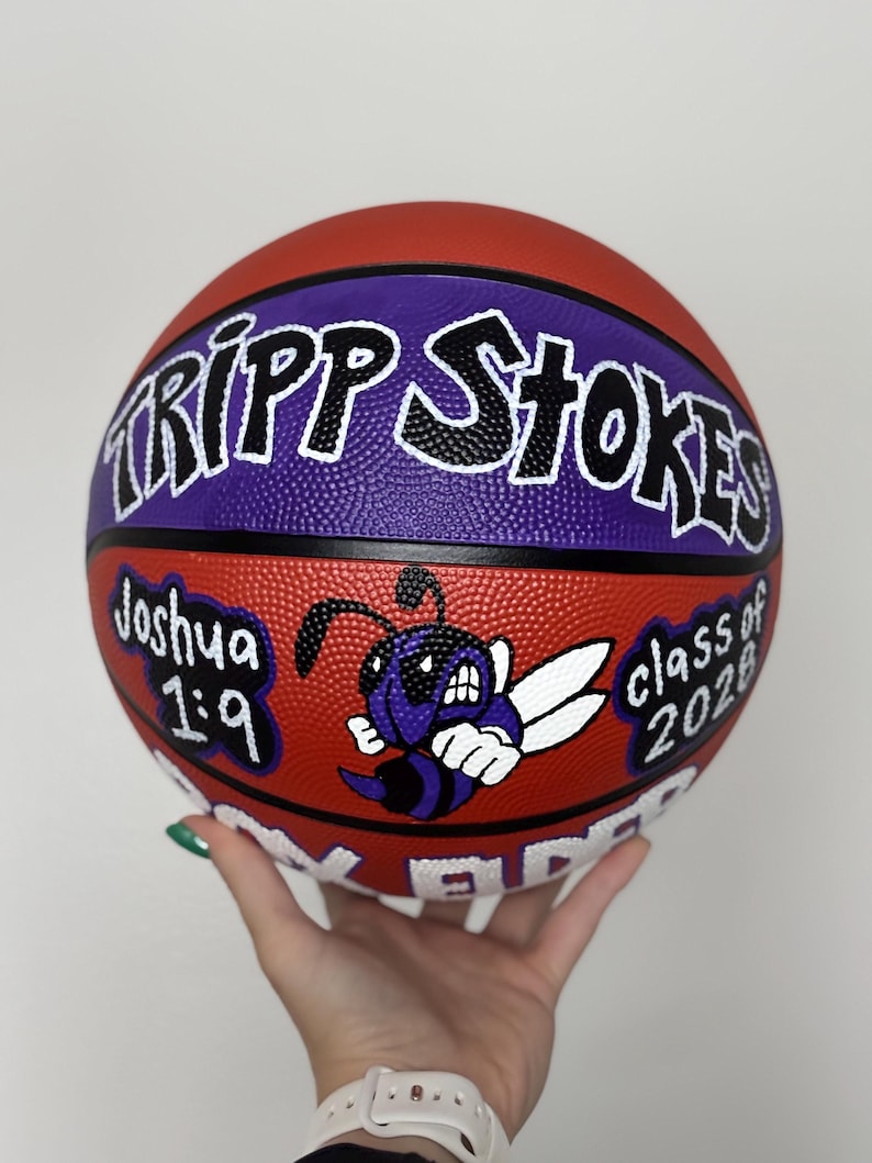 Painted Basketball - Etsy