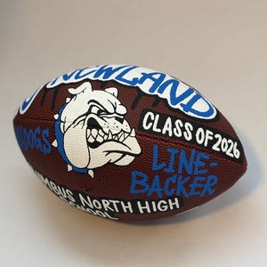 Customized Painted Football - Etsy