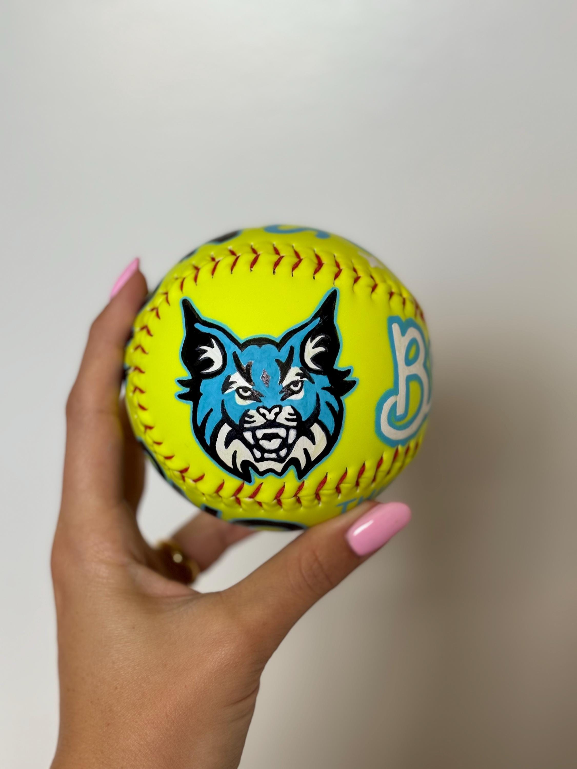 Customized Hand-painted Softball - Etsy