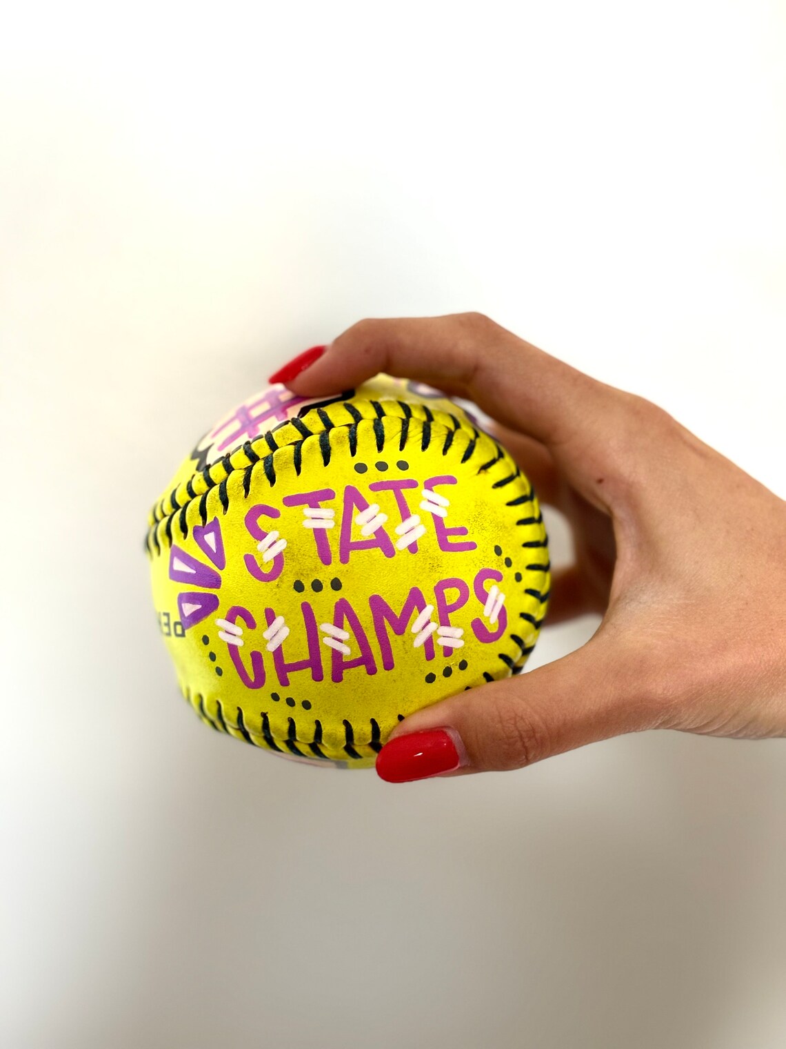 Customized Hand-painted Softball - Etsy