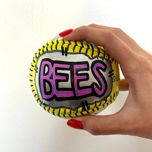 Customized Hand-painted Softball - Etsy