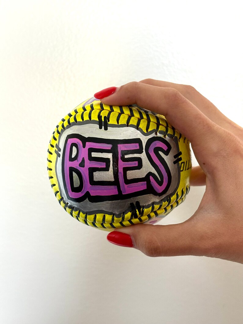 Customized Hand-painted Softball - Etsy