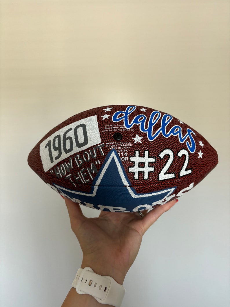Customized Hand-painted Football - Etsy