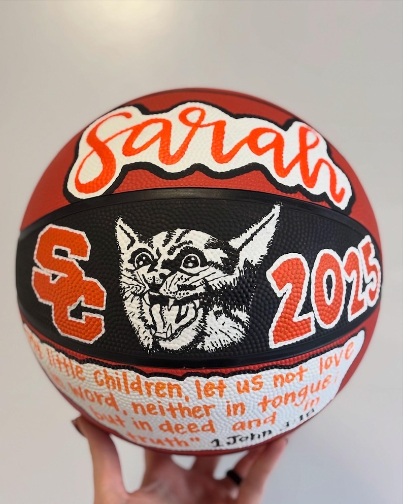 Painted Basketball - Etsy
